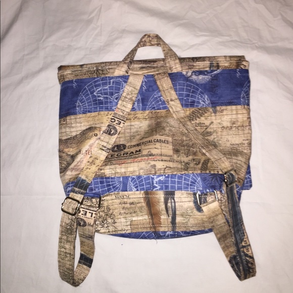 Bags | Handstitched Telegram Backpack Purse | Poshmark